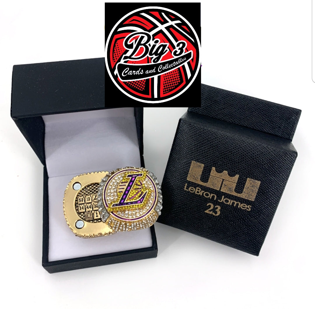 NBA Lebron James LA Lakers Single Championship Ring. (Black Box) – Big ...